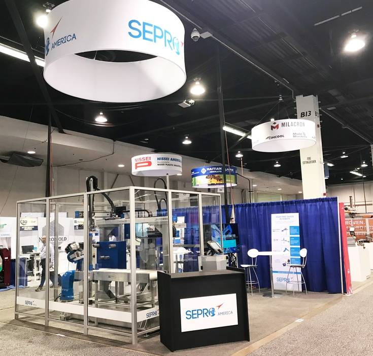 At Plastec West (Anaheim, CA), Sepro America Show 3- and 6-Axis Robots ...